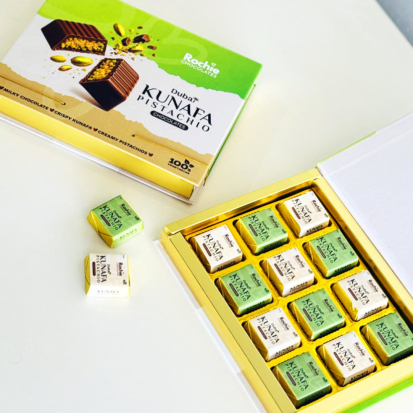 Viral Kunafa Pistachio Chocolates – Double Delight 12-Piece Gift Box ...