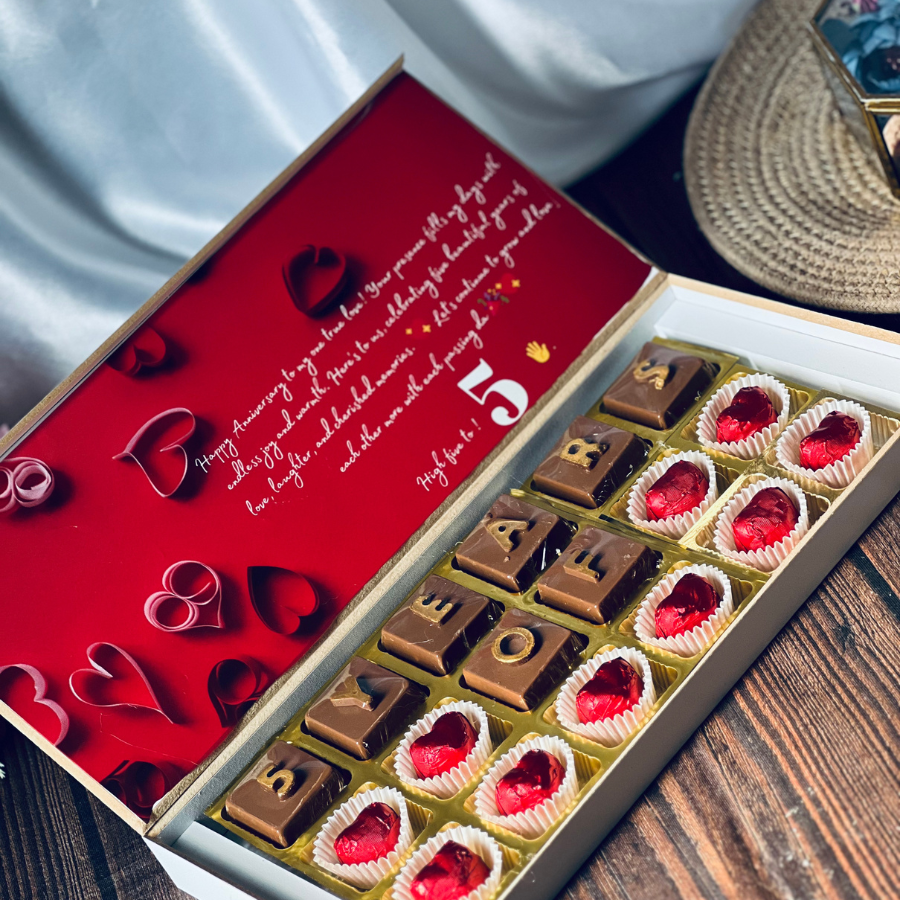 Transition Letter Chocolates Box – Rochie Chocolates