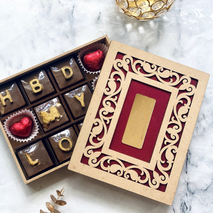 Love You Box – Personalized Letter Customized Wooden Chocolate Box ...